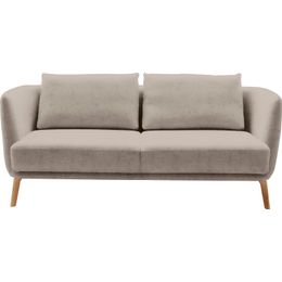 Sch&ouml;ner Wohnen Kollektion 2,5-Sitzer, B:190cm H:71cm T:91cm, beige, SCH&Ouml;NER WOHNEN-KOLLEKTION, 100% Polyester, Sofas, "Pearl - 5 Jahre Hersteller-Garantie, auch in Boucl&eacute;",