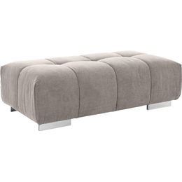 Hockerbank COTTA, B:134cm H:42cm T:70cm, grau, 100% Polyester, Hocker, "Orion"
