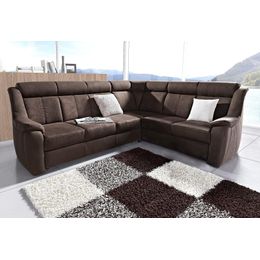 Sit & More Ecksofa SIT & MORE, B:261cm H:98cm T:211cm, braun, Altara Nubuck, Luxus-Microfaser (100% Polyester;PRIMABELLE-Microfaser, Luxus-Microfaser (100%