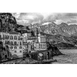 papermoon Fototapete "ATRANI AMALFI-ITALIEN RETRO", B/L: 5m x 2,8m, Bahnen: 10 Stk., bunt, Schlafzimmer, Tapeten