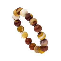 Jobo Damen Armband "Edelstainarmband", 19cm, Materialmix, braun, Materialmix, Armb&auml;nder, mit Mookait 19 cm