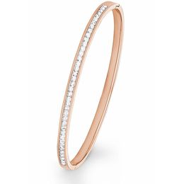 s.Oliver Damen Armreif "2018536", Edelstahl, rosa, Edelstahl, Armb&auml;nder, mit Kristall