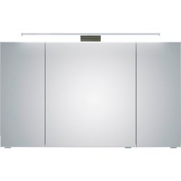 Spiegelschrank SAPHIR, B:120cm H:70,3cm T:17cm, braun, Badezimmer, Schr&auml;nke, "6005 Sprint Badschrank, 3 Spiegelt&uuml;ren, 6 Einlegeb&ouml;den, 120 cm breit",