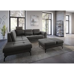 Sit & More Ecksofa SIT & MORE, B:258cm H:87cm T:226cm, braun, Wohnzimmer, Sofas, "Bendigo L-Form", inklusive Sitztiefenverstellung, Bodenfreiheit 15 cm, in 2