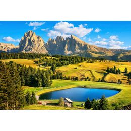 papermoon Fototapete "Landschaft", B/L: 3,5m x 2,6m, Bahnen: 7 Stk., bunt, Schlafzimmer, Tapeten