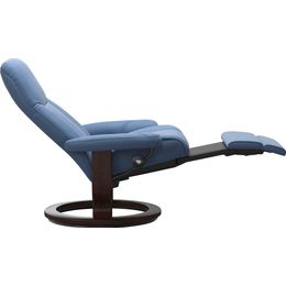 Relaxsessel stressless, B:76cm H:100cm T:74cmlazuli blau batick, Leder BATICK: BATICK ist ein leicht korrigiertes, durchgef&auml;rbtes und genarbtes