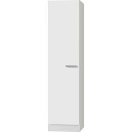Hochschrank Optifit, B:50cm H:206,8cm T:47,1cm, wei&szlig;, K&uuml;che, Schr&auml;nke, "Odense 50", 50 cm breit, 47 cm tief, 207 cm hoch, f&uuml;r viel Stauraum