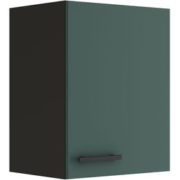 H&auml;ngeschrank Optifit, B:45cm H:57,6cm T:34,6cm, gr&uuml;n, Holzwerkstoff, K&uuml;che, Schr&auml;nke, "Palma", Breite 45 cm, 1 T&uuml;r, 1 Einlegeboden