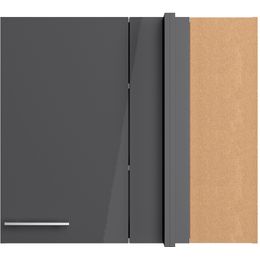 Eckh&auml;ngeschrank Optifit, B:85cm H:70,4cm T:34,9cm, schwarz, Holzwerkstoff, K&uuml;che, Schr&auml;nke, "Klara", Breite 80 x 45 cm