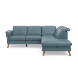 Sit & More Ecksofa SIT & MORE, B:250cm H:91cm T:220cm, bunt, 100% Polyester, Wohnzimmer, Sofas, "Romero L-Form", wahlweise mit oder ohne TV-Funktion,