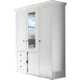 Kleiderschrank Home Affaire, B:147cm H:206cm T:64cm, wei&szlig;, FSC-zertifizierter Holzwerkstoff, Jugendzimmer, Schr&auml;nke, "California Landhaus