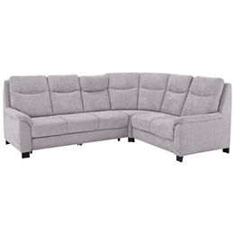 Ecksofa Home Affaire, B:265cm H:104cm T:215cm, silber, Struktur weich (90% Polyester / 10% Polyamid);Luxus-Microfaser (100%