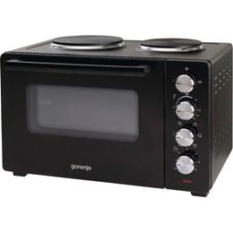 Gorenje Minibackofen "OM30GBX", B:54,9cm H:26,6cm T:32,5cm, schwarz, Miniback&ouml;fen, 30 Liter Garvolumen