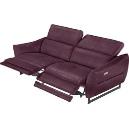 2,5-Sitzer Egoitaliano, B:208cm H:97cm T:108cm, lila, Sofas, "Dafne, elegantes Designsofa mit hohem Sitzkomfort", mit und ohne elektrischer