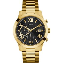 Guess Herren Chronograph "ATLAS", gold, Armbanduhren, Armbanduhr, Quarzuhr, Herrenuhr, Stoppfunktion
