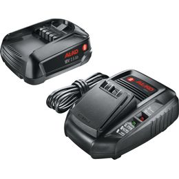 Akku-Set Al-Ko, schwarz, Akkumulatoren, "HOME AND GARDEN COMPATIBLE 18 V", Vorteils-Set mit Ladeger&auml;t