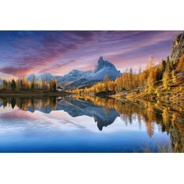 papermoon Fototapete "Fluss in Landschaft", B/L: 4m x 2,6m, Bahnen: 8 Stk., bunt, Schlafzimmer, Tapeten