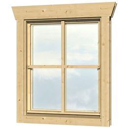 Skan Holz Fenster SKANHOLZ, B:57,5cm H:70,5cm, beige, Glas, Massivholz, Fenster, "Einzelfenster", Anschlag links