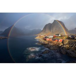 papermoon Fototapete "Photo-Art NICOLAS SCHNEIDER, IM REGENBOGEN", B/L: 2,5m x 1,86m, Bahnen: 5 Stk., bunt, Schlafzimmer, Tapeten