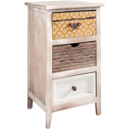Kommode HEINE HOME, B:35cm H:60cm T:30cm, bunt, Massivholz, Sideboards