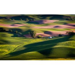 papermoon Fototapete "Landschaft", B/L: 4,5m x 2,8m, Bahnen: 9 Stk., bunt, Schlafzimmer, Tapeten