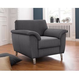 Sit & More Sessel SIT & MORE, B:101cm H:87cm T:88cm, grau, Luxus-Microfaser ALTARA NUBUCK (100% Polyester);Struktur (100% Polyester);Kunstleder SOFTLUX,