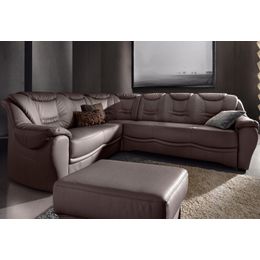 Sit & More Ecksofa SIT & MORE, B:265cm H:94cm T:215cm, braun, NaturLeder;Luxus-Microfaser;Luxus-Kunstleder;Primabelle-Microfaser, Wohnzimmer, Sofas, "Benson