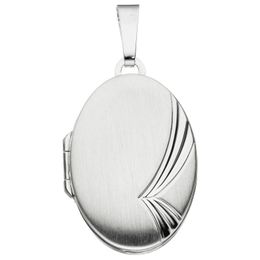 Jobo Damen Medallionanh&auml;nger "Anh&auml;nger Medaillon oval", Silber 925 (Sterlingsilber), silber, Silber 925 (Sterlingsilber), Schmuckanh&auml;nger, 925 Silber