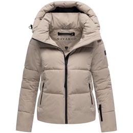 Navahoo Damen Steppjacke "Frostherz XIV", beige, Gr. M, Obermaterial: 100% Polyester; Innenfutter: 100% Polyester; Wattierung: 100% Polyester;