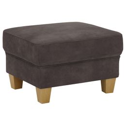 Polsterhocker Home Affaire, B:63cm H:48cm T:74cm, braun, 100% Polyester, Hocker, "Conville", Passend zur Servie "Conville", mit Federkern
