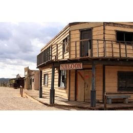 papermoon Fototapete "Saloon", B/L: 4,5m x 2,8m, Bahnen: 9 Stk., bunt, Schlafzimmer, Tapeten