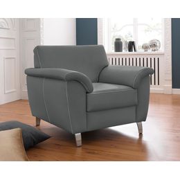 Sit & More Sessel SIT & MORE, B:101cm H:87cm T:88cm, grau, Luxus-Microfaser ALTARA NUBUCK (100% Polyester);Struktur (100% Polyester);Kunstleder SOFTLUX,