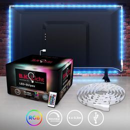 B.K.LICHT LED-Streifen, Dioden 36 Stk., Kabell&auml;nge 0,58m x Gesamtl&auml;nge 2m, wei&szlig;, K&uuml;che, Lichterketten, LED TV Hintergrundbeleuchtung Backlight 2m USB