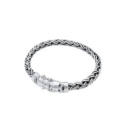 Kuzzoi Herren Armband "Herren Panzer Glieder Kastenverschluss 925 Silber", 19cm, ohne Stein, Silber 925 (Sterlingsilber), silber, Silber 925