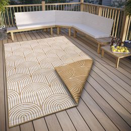 Outdoorteppich Hanse Home, B:240cm H:5mm L:330cm, gelb, Polypropylen (PP), Teppiche, "Pangli, Wendeteppich", In-& Outdoor, Teppich, Wetterfest,