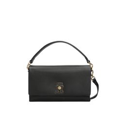 Tommy Hilfiger Damen Umh&auml;ngetasche "TH MODERN CONV CROSSOVER", schwarz, Lederimitat, unifarben, Taschen, Schultertasche, Minibag mit edlem