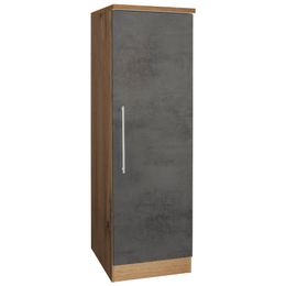 Seitenschrank KOCHSTATION, B:50cm H:165cm T:60cm, grau, K&uuml;che, Schr&auml;nke, "KS-Samos", 50 cm breit