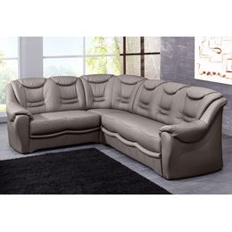 Sit & More Ecksofa SIT & MORE, B:265cm H:94cm T:215cm, grau, Luxus-Microfaser ALTARA NUBUCK (100% Polyester);SOFTLUX-Kunstleder;NaturLEDER (echtes