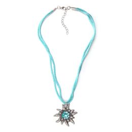 Allg&auml;u Rebell ALLG&Auml;U REBELL Damen Collier "Maria", blau, Basic, Metall, Halsketten, mit Edelwei&szlig;