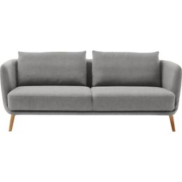 Sch&ouml;ner Wohnen Kollektion 3-Sitzer, B:210cm H:71cm T:91cm, grau, SCH&Ouml;NER WOHNEN-KOLLEKTION, 16% Baumwolle, 79% Polyester, 5% Polyacryl, Sofas, "Pearl - 5 Jahre