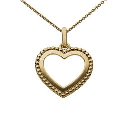 Firetti Damen Herzanh&auml;nger "Schmuck Geschenk Gold 333 Halsschmuck Anh&auml;nger Herz gl&auml;nzend", Gelbgold 333, 1 g, gold, Gelbgold 333, Schmuckanh&auml;nger