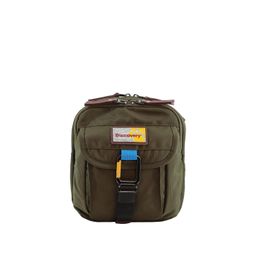 DISCOVERY Damen Schultertasche "Icon", gr&uuml;n, Kunstfaser, unifarben, Taschen, Hergestellt aus dem rPet Polyester-Material