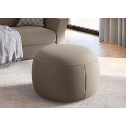 Sit & More Hocker SIT & MORE, B:64cm, grau, Samtoptik (100% Polyester);Soft clean (98% Polyester, 2% Polyamid);Struktur fein (100% Polyester), Wohnzimmer,