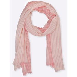 Heine Damen Modeschalflamingo, gemustert, Baumwollmischung, Modet&uuml;cher