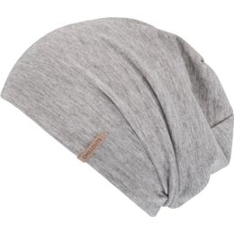 Chillouts Herren Beanie "Surrey Hat", grau, meliert, Jersey, Materialmix, M&uuml;tzen, mit Melange-Effekt & angenehmem Tragekomfort f&uuml;r jeden Tag