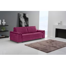 Schlafsofa Egoitaliano, B:234cm H:85cm T:102cm, pink, Wohnzimmer, Sofas, "Cecilia, modern & elegant, erstklassiger Sitzkomfort, Dauerschl&auml;fer", inkl.