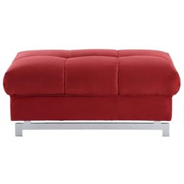 Hocker COTTA, B:100cm H:46cm T:64cm, rot, Leder Advantage (ein abgedecktes Spalt-Rindsleder)Bitte beachten Sie, dass Lederbez&uuml;ge mehr N&auml;hte aufweisen