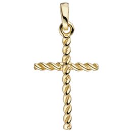 Jobo Damen Kreuzanh&auml;nger "Anh&auml;nger Kreuz", Gelbgold 333, gold, Gelbgold 333, Schmuckanh&auml;nger, 333 Gold