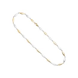 Jobo Damen Goldkette, Gelbgold 585 Wei&szlig;gold 585, L: 45, gelb, Gelbgold 585, Wei&szlig;gold 585, Halsketten, 585 Gold bicolor 45 cm