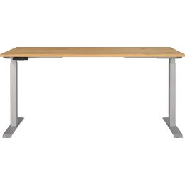 Schreibtisch Germania, B:160cm H:72cm T:80cm, beige, B&uuml;ro, Tische, "Jet, elektrisch h&ouml;henverstellbar", moderne Farbvariationen, Breite